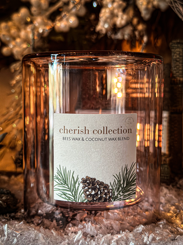 Custom Cherish Collection • 11oz double glass vessel | waymakercandleco
